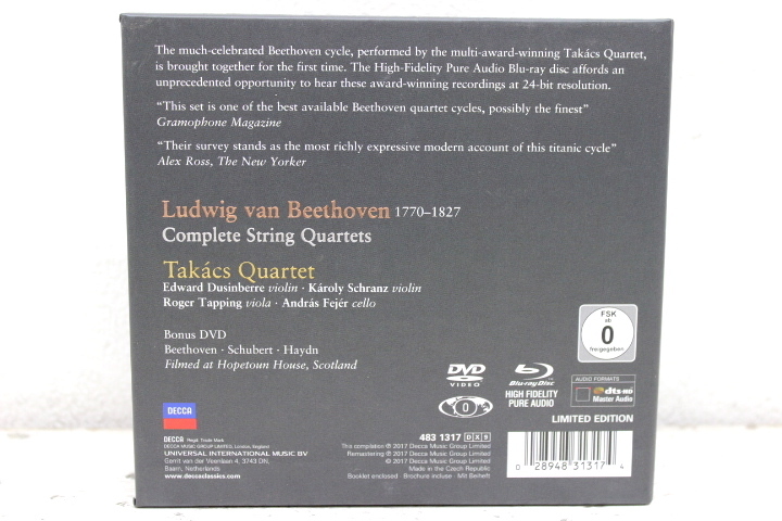 7CD+DVD+Blu-ray タカーチ弦楽四重奏団 ベートーヴェン Complete String Quartets ディスク良好(室内楽)｜売買されたオークション情報、yahooの商品情報 ...