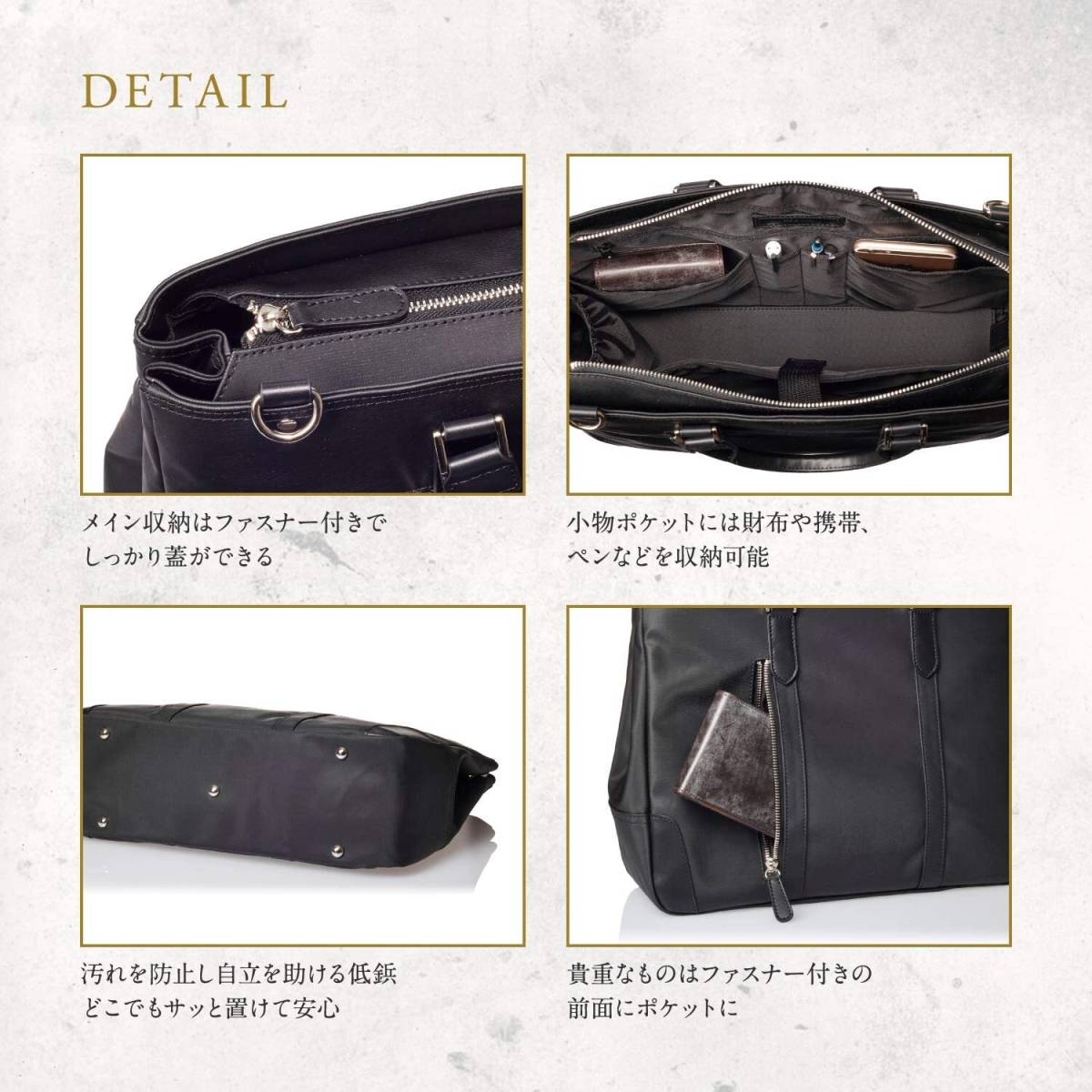 GLEVIO グレヴィオ ビジネスバッグ ビジネストートバッグ 大容量 自立 メンズ B4(ブリーフケース、書類かばん)｜売買された ...