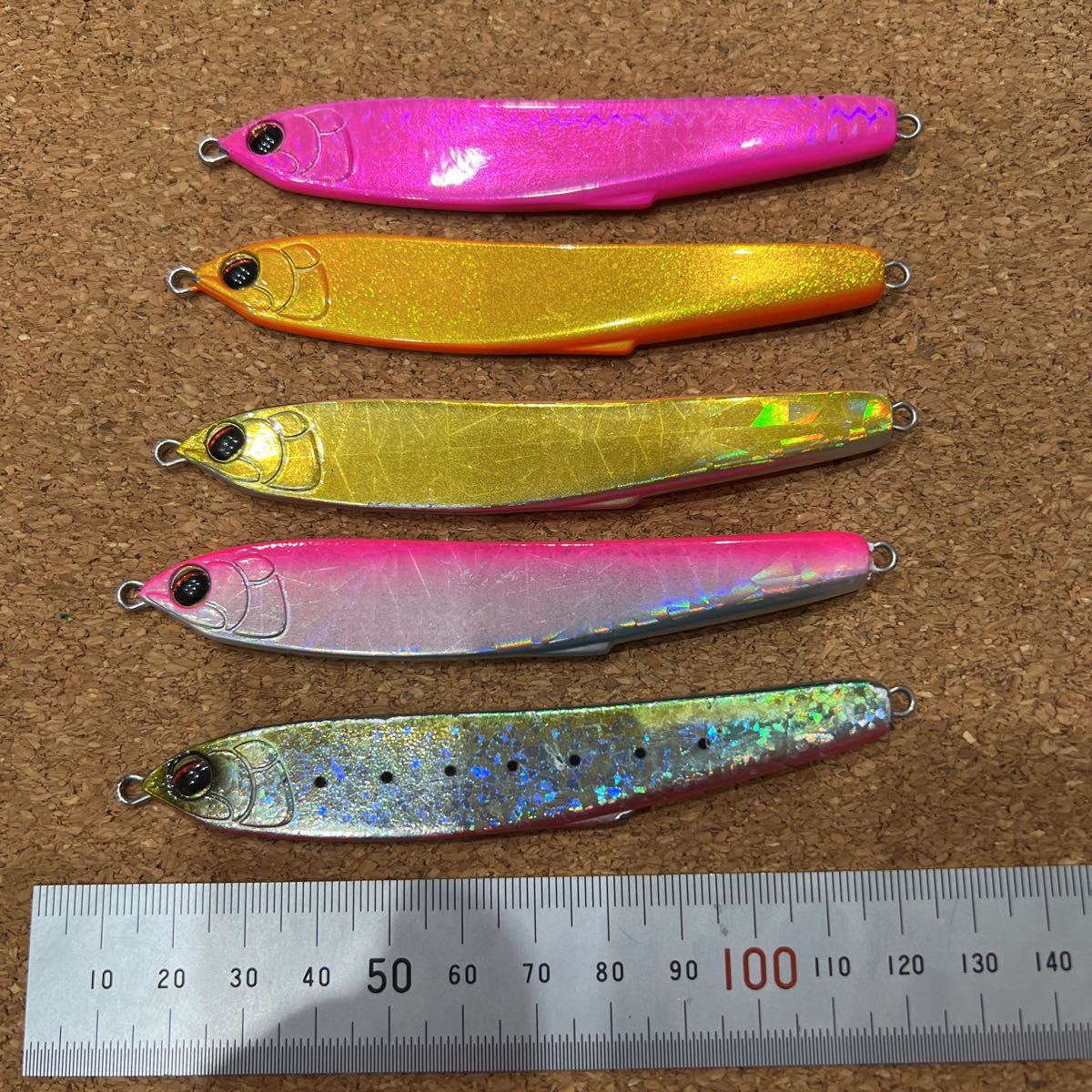 SP-6739 ティムコ オーシャンドミネーター 80g テールヘビー 5本セット 実測 上から77g.78g.79g.80g.79g その他 ...