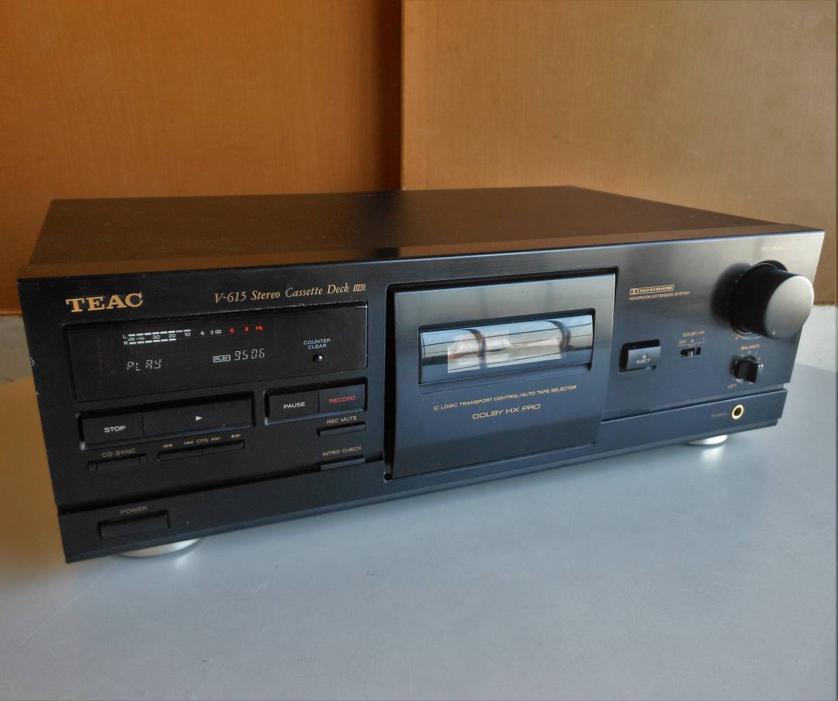 90s TEAC カセットデッキ V-615 ベルト交換 動作良好 DOLBY HX PRO 搭載機 多機能 良音(一般)｜売買されたオークション情報、yahooの商品情報をアーカイブ公開 ...