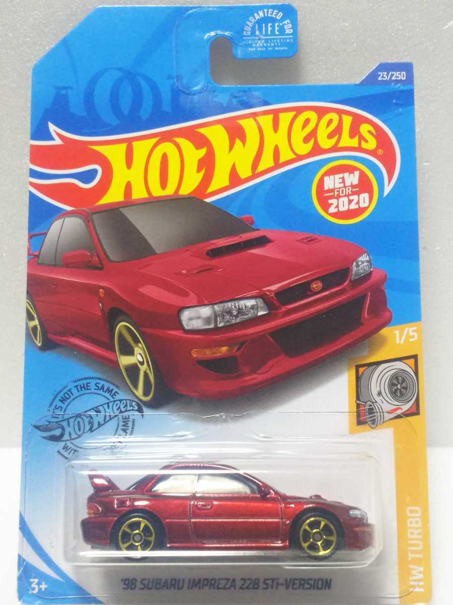 '98 スバル インプレッサ 22B STI バージョン/赤/レッド/ホットウィール/1998 Subaru Impreza/Red ...