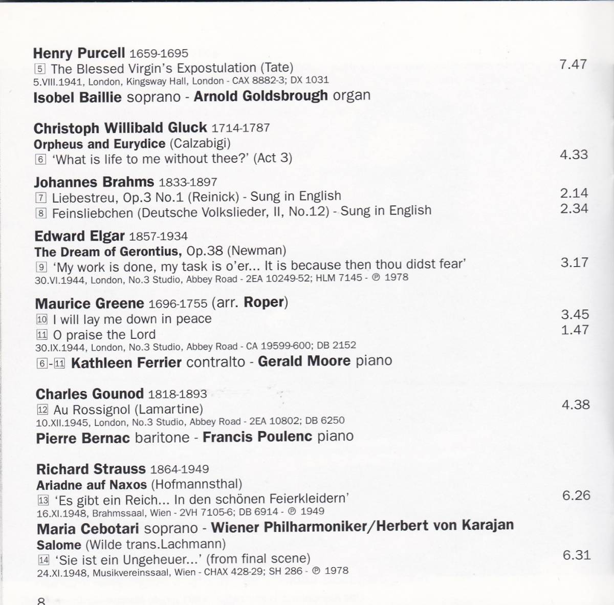 稀少盤 ウォルター レッグ秘蔵録音集成 Les Introuvables de Walter Legge EMI創業100年記念 限定発売 ...