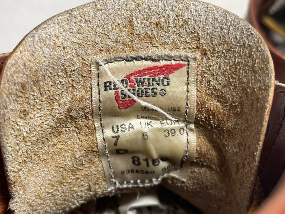 REDWING レッドウイング 8166 アイリッシュセッター プレーントゥ ブラウン US7 D USA製(7インチ)｜売買されたオークション情報、yahooの商品情報をアーカイブ公開 ...