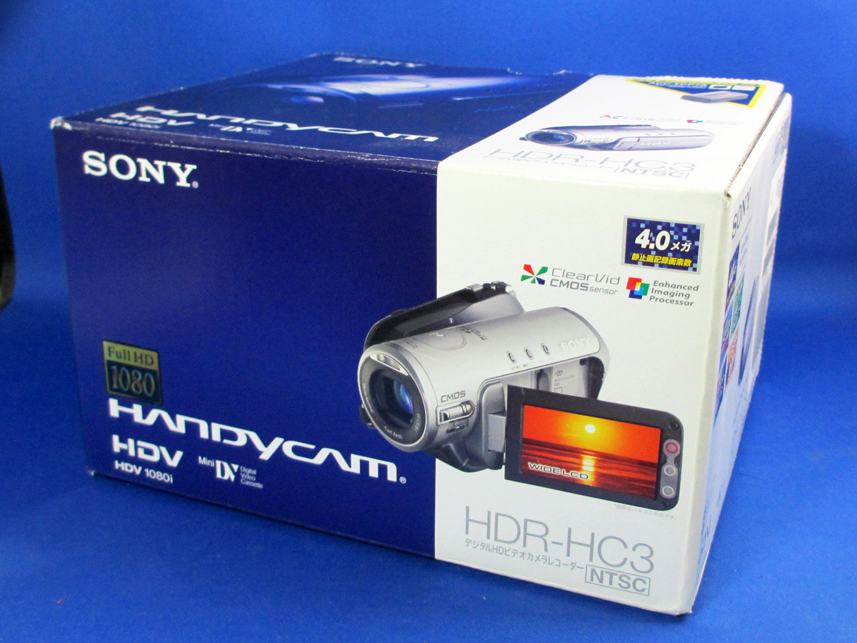 安心30日保証 SONY HDR-HC3 SLV 完全整備品 箱付きフルセット HDVハンディカム ハイビジョン MiniDVビデオカメラ ...