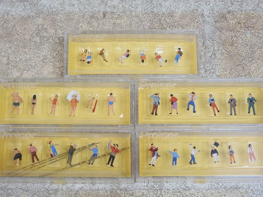 良品 Preiser/プライザー 1/160スケール 塗装済完成品 9043/9059/9077 など ミニチュア/ジオラマ/模型/人形 5点セット 6516y(その他)｜売買された ...