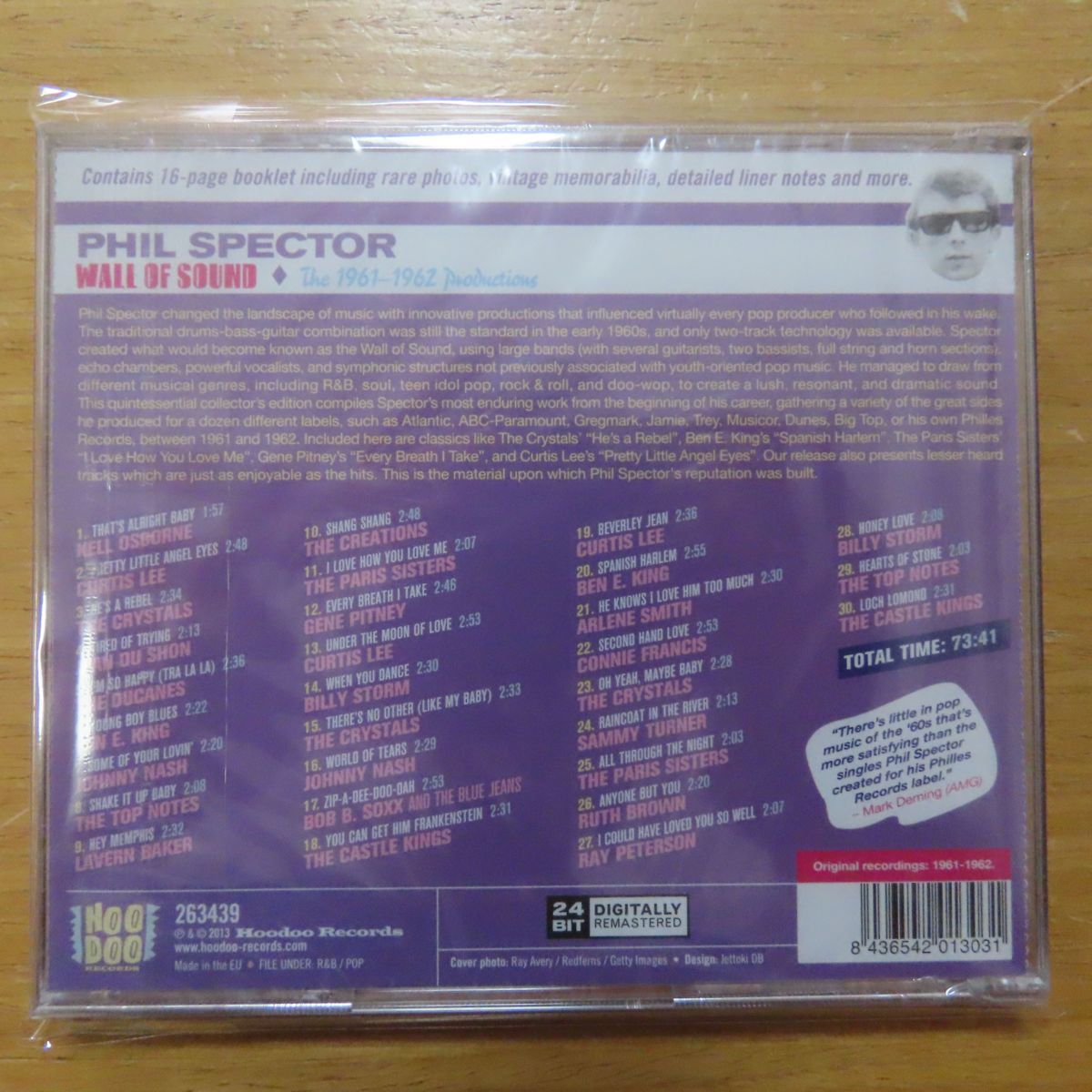 8436542013031; /24bitCD V A / Phil Spector~The Wall Of Sound 1961-1962 ...