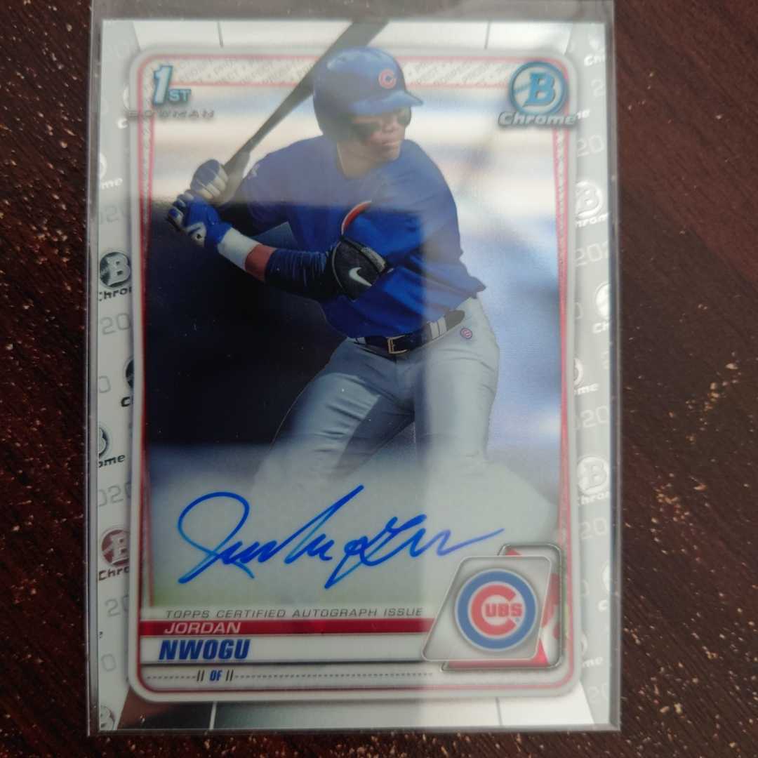 MLB 2020 Bowman JORDAN NWOGU 直筆サイン 1st BOWMAN シカゴ カブス Topps(Bowman)｜売買さ ...