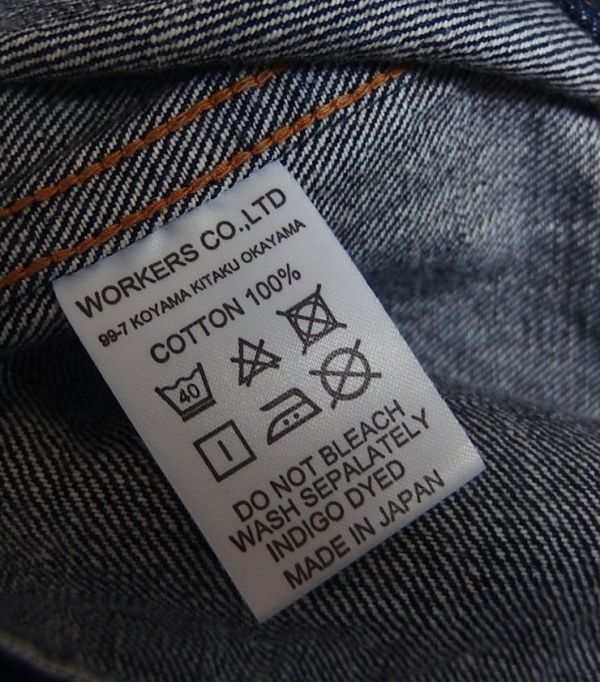 WORKERS ワーカーズ Lot 806 1st Type Denim Jacket デニム ジャケット Gジャン 42(XLサイズ以上)｜売買されたオークション情報、yahooの商品情報を ...
