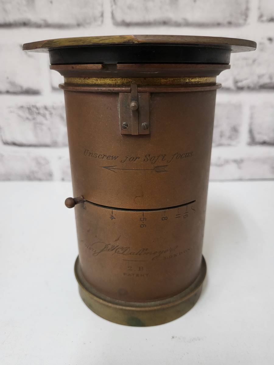 21939.0830 品 ジャンク品 J.H.Dallmeyer 2B Soft focus レンズ 3-16f ダルメイヤー カメラレンズ ...