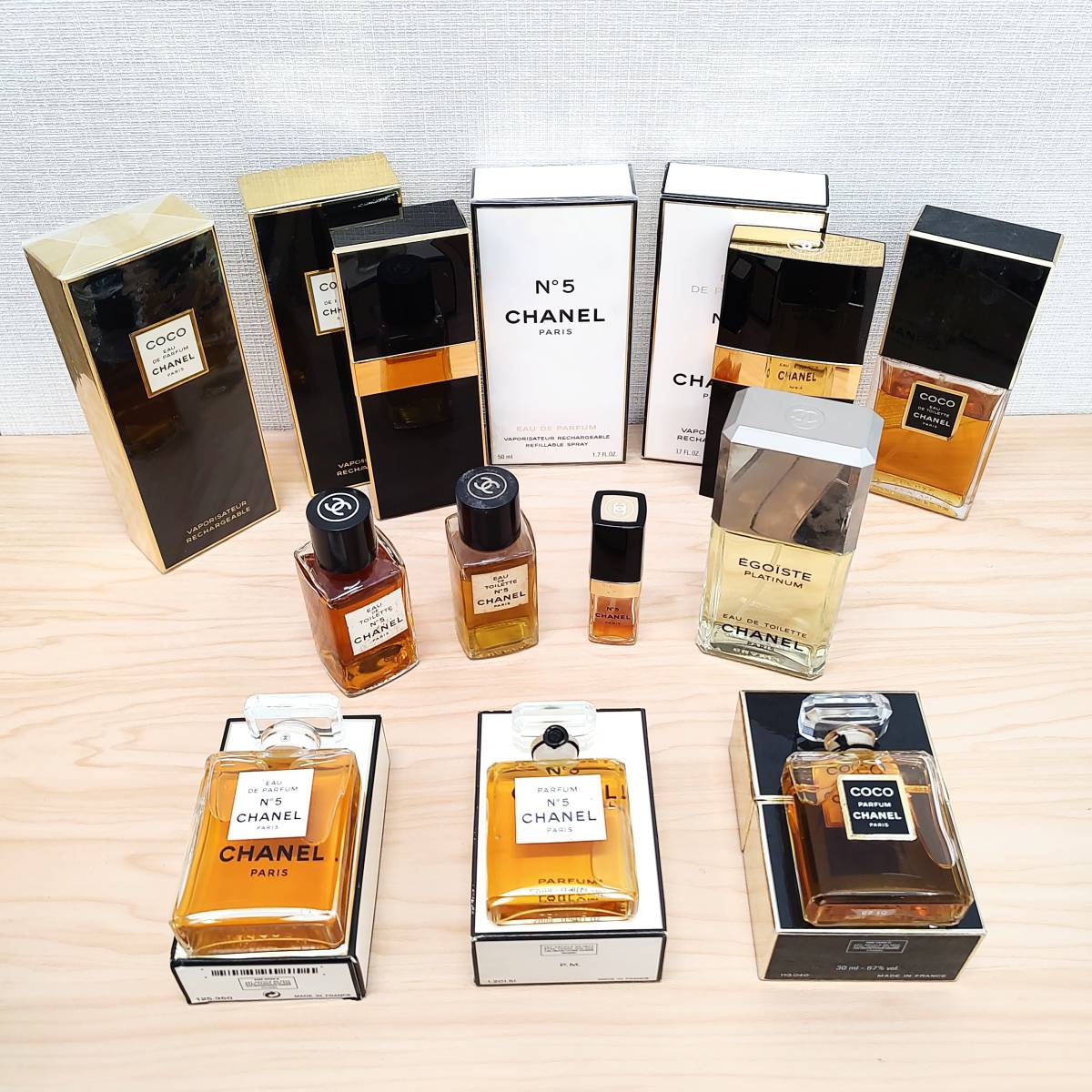 475.641 CHANEL香水 おまとめ シャネル まとめ売り 12本 残量多め 保管品 NO5 COCO EGOIST/エゴプラ オードパルファム トワレ(シャネル)｜売買された ...