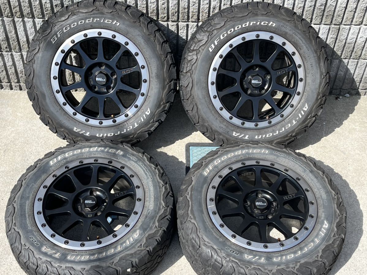 ROT WHEELS 16x7.5j+40 5H114.3 BF Goodrich 215/70R16 デリカ D5 エクストレイル ...