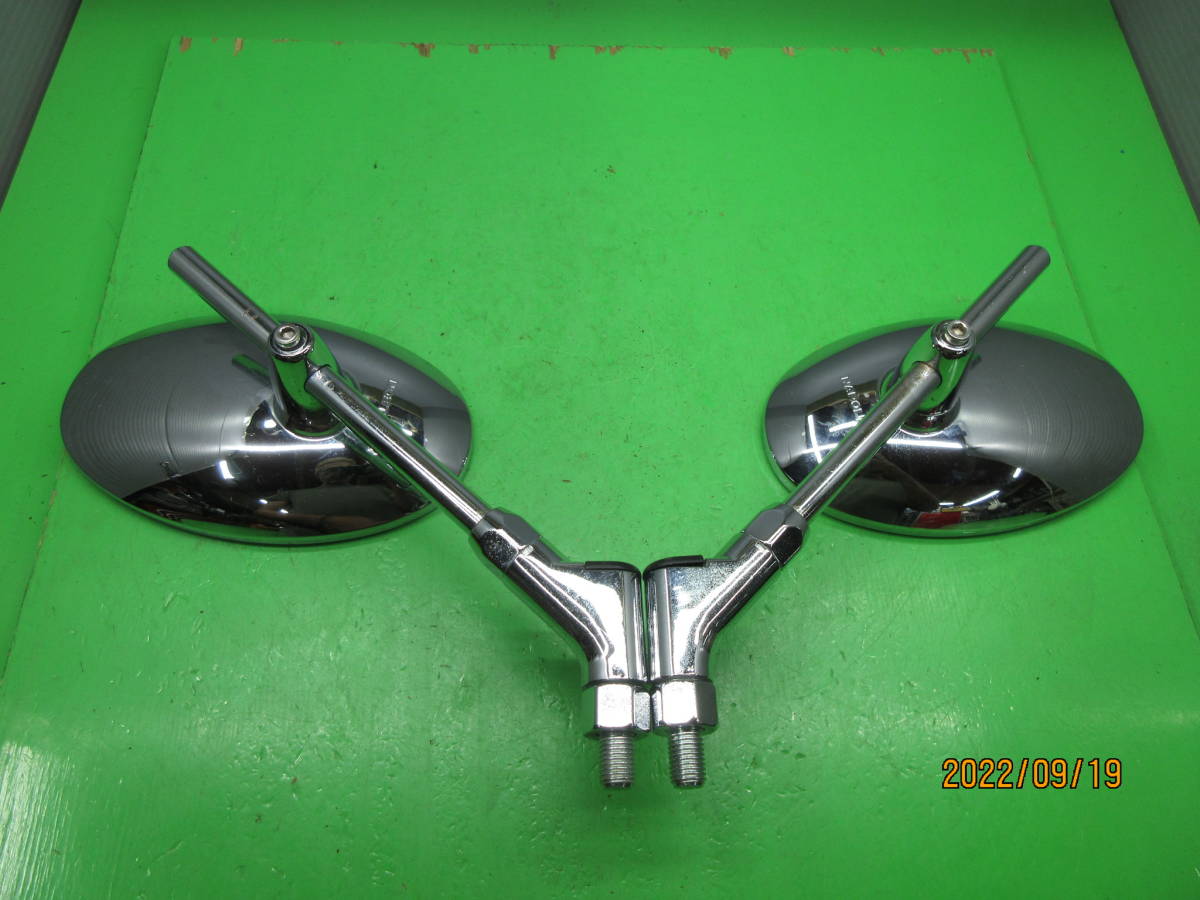 TANAXナポレオン クラシカル2ミラー左右 メッキ W650SR400GB250フュージョンPCXマグザムCB400スカイウェイブV-MAX ...
