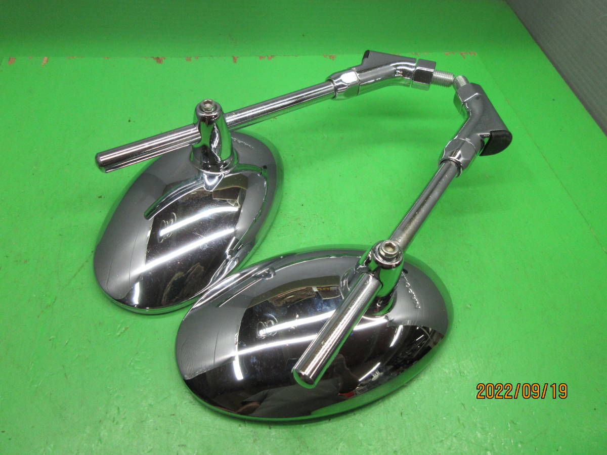 TANAXナポレオン クラシカル2ミラー左右 メッキ W650SR400GB250フュージョンPCXマグザムCB400スカイウェイブV-MAX ...