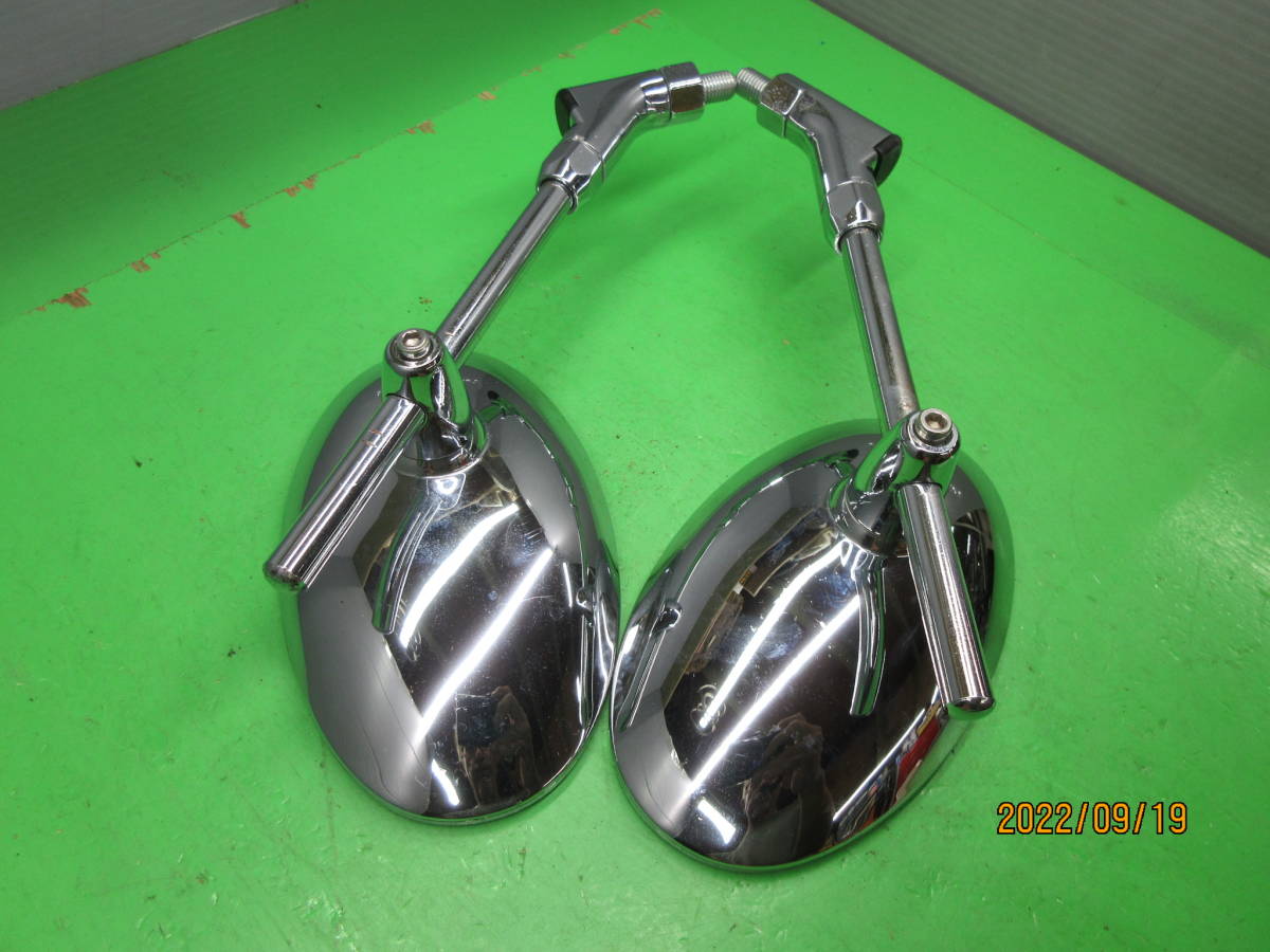 TANAXナポレオン クラシカル2ミラー左右 メッキ W650SR400GB250フュージョンPCXマグザムCB400スカイウェイブV-MAX ...