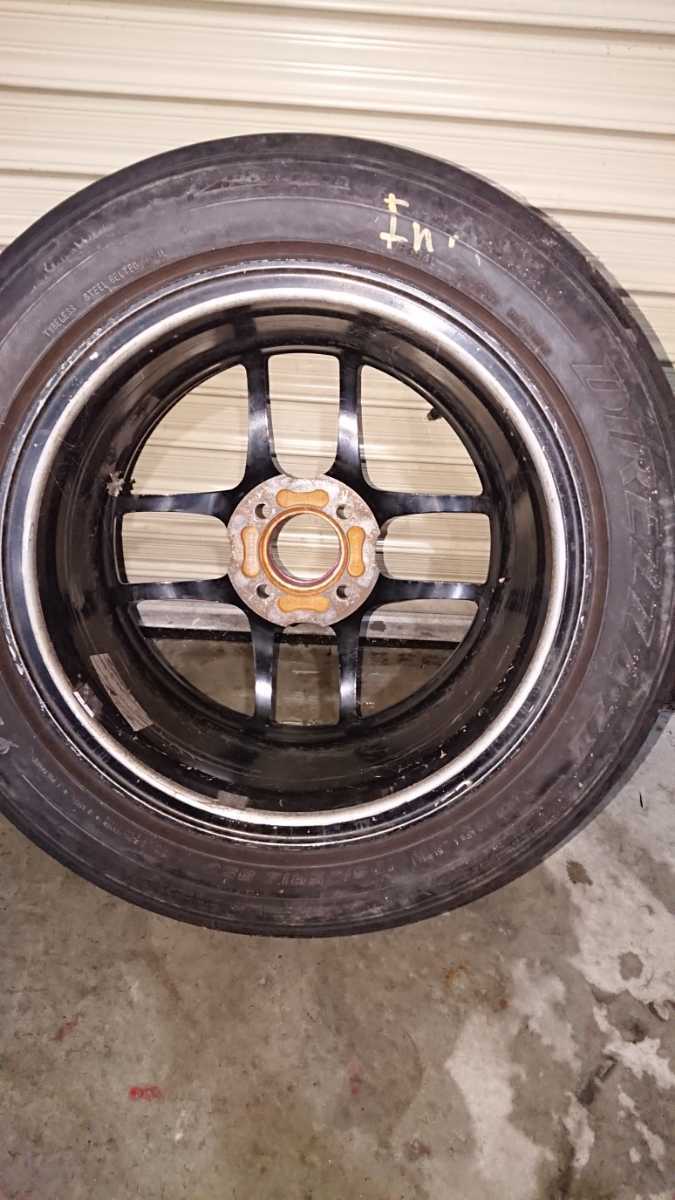 ENKEI CPS 15×7J+32 PCD100 DUNLOP DIREZZA 95R 185/60R15 21年20週製造 3-4分山 2 ...