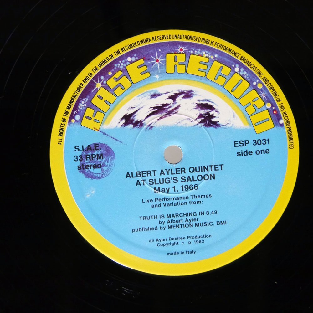 伊 ALBERT AYLER/AT SLUG'S SALOON/BASE ESP 3031 / DIW DIW-1001(ジャズ一般)｜売買さ ...