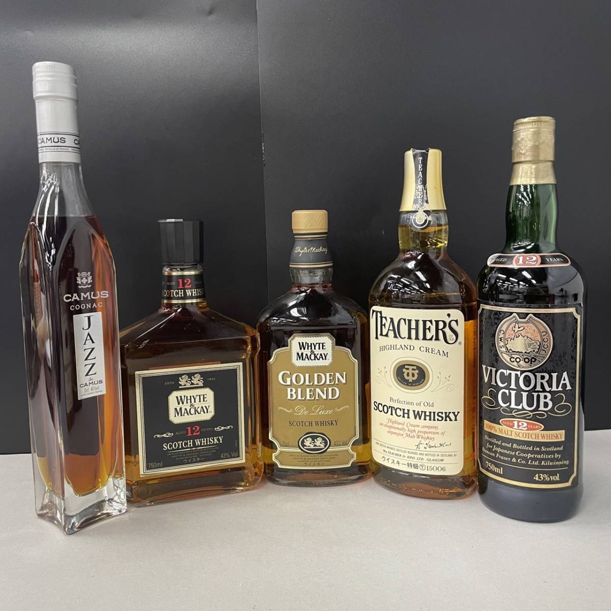 E19628 103 -638/SY4000 酒 JAZZ de CAMUS 350ml 40%/WHITE&MACKAY 12年/GOLDEN BLEND/TEACHER'S ...