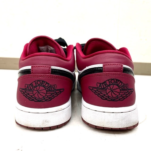 NIKE ナイキ AIR JORDAN 1 エアジョーダン LOW NOBLE RED 553558-604 ノーブルレッド 28.5cm ...