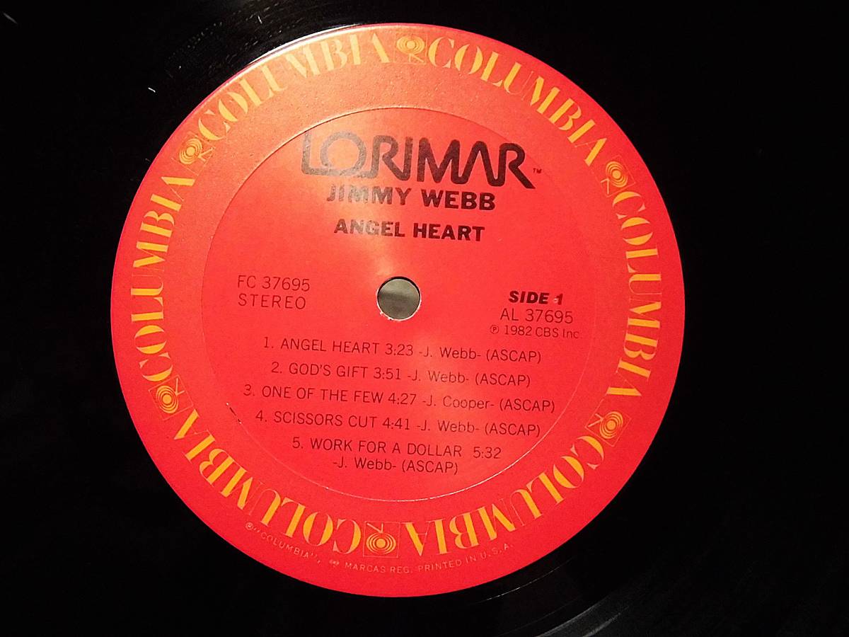 試聴 Soft Rock AOR Jimmy Webb - Angel Heart/Jeffrey Porcaro/Steve ...