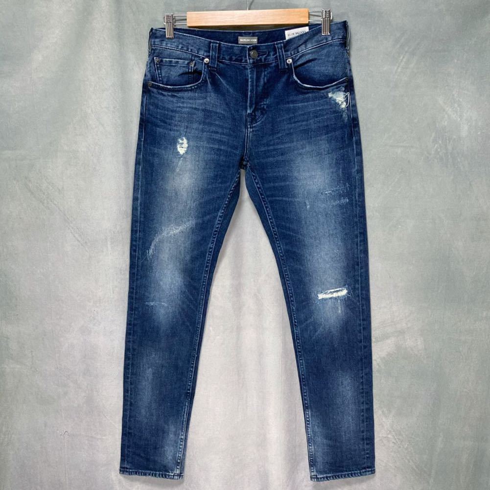 BAYFLOW DENIM ベイフロー SLIM SKINNY ダメージ リペア 加工 スリムスキニー デニム パンツ ジーンズ size.W31 インディゴ(W31～)｜売買された ...