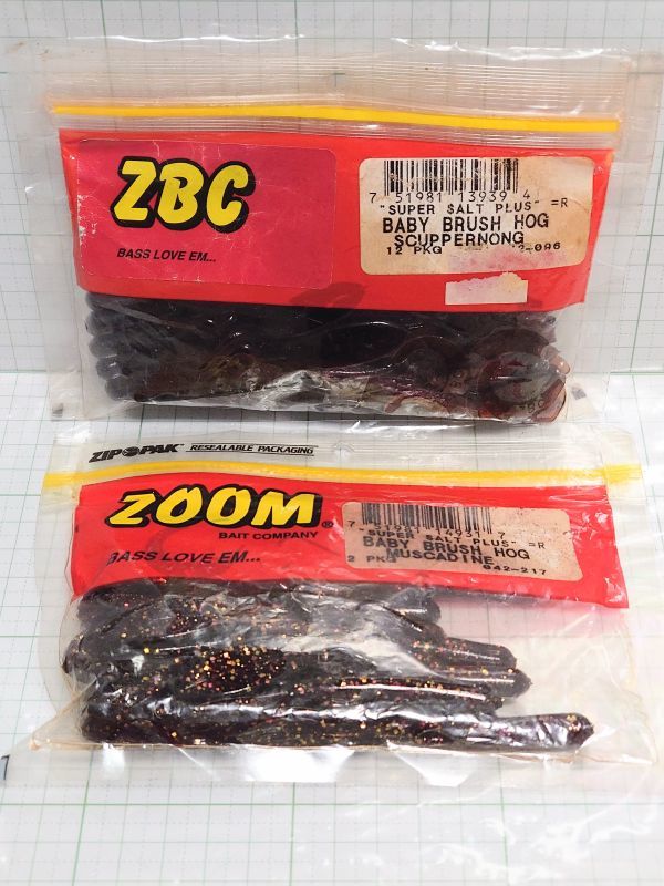 N536 ベビーブラッシュホッグ 2色 合計21本 ベイビーブラッシュホッグ ズーム ZOOM ZBC(クロー)｜売買されたオークション情報、yahooの商品情報をアーカイブ公開 ...