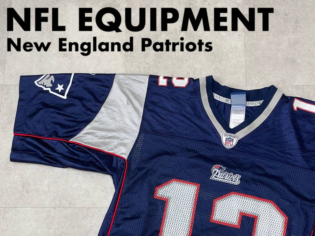 Reebok USA直輸入 NFL EQUIPMENT ゲームシャツ NEW ENGLAND PATRIOTS ニューイングランド ...