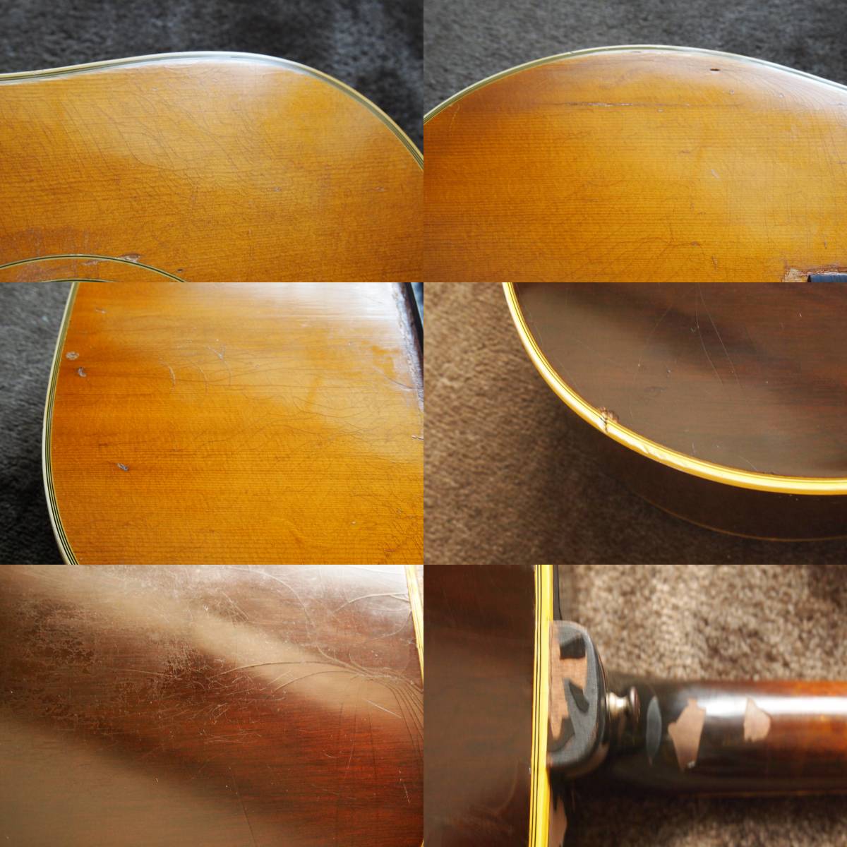 ギブソン カントリーウエスタン Gibsun COUNTRY WESTERN MODEL 1968年 ビンテージ エレアコ仕様 純正ブラウンケ ...
