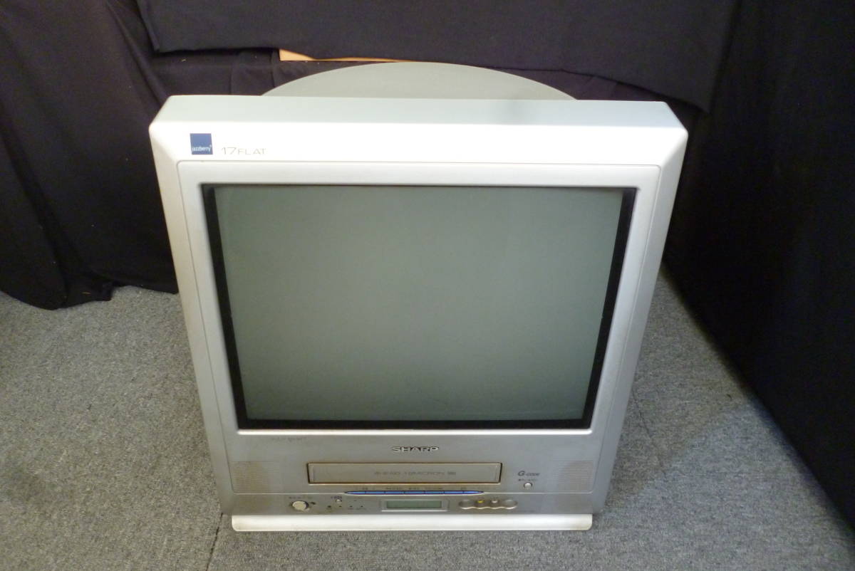102601 昭和レトロ SHARP カラ－テレビ VT-17V6-JB 2005年製(ビデオ内蔵型テレビ)｜売買されたオークション情報、yahooの商品情報をアーカイブ公開 - オークファン ...
