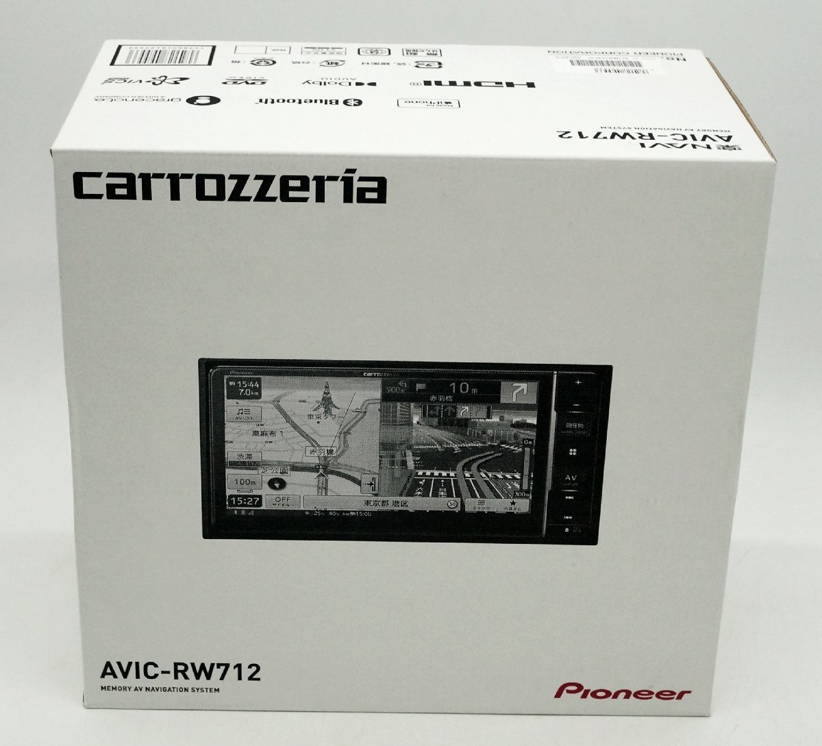 1スタ / Pioneer/carrozzeria パイオニア/カロッツェリア 楽ナビ AVIC-RW712 カーナビ 7V型HD CD ...