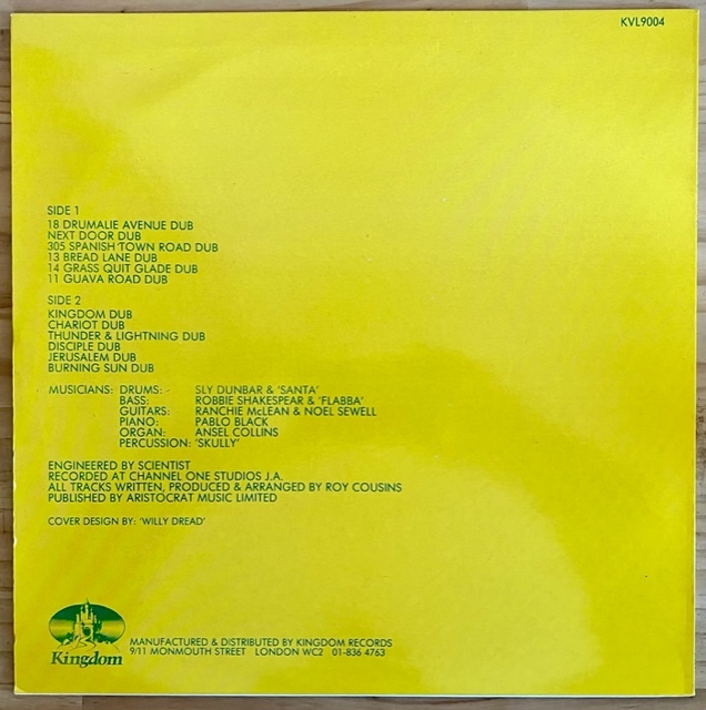 LP REGGAE/SCIENTIST/SCIENTIST IN THE KINGDOM OF DUB/KINGDOM KVL 9004/UK ...