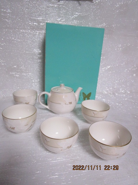 HANAE MORI ハナエモリ ティーセット 茶器セット ティーポット 湯呑み 5客セット(茶器セット)｜売買されたオークション情報 ...