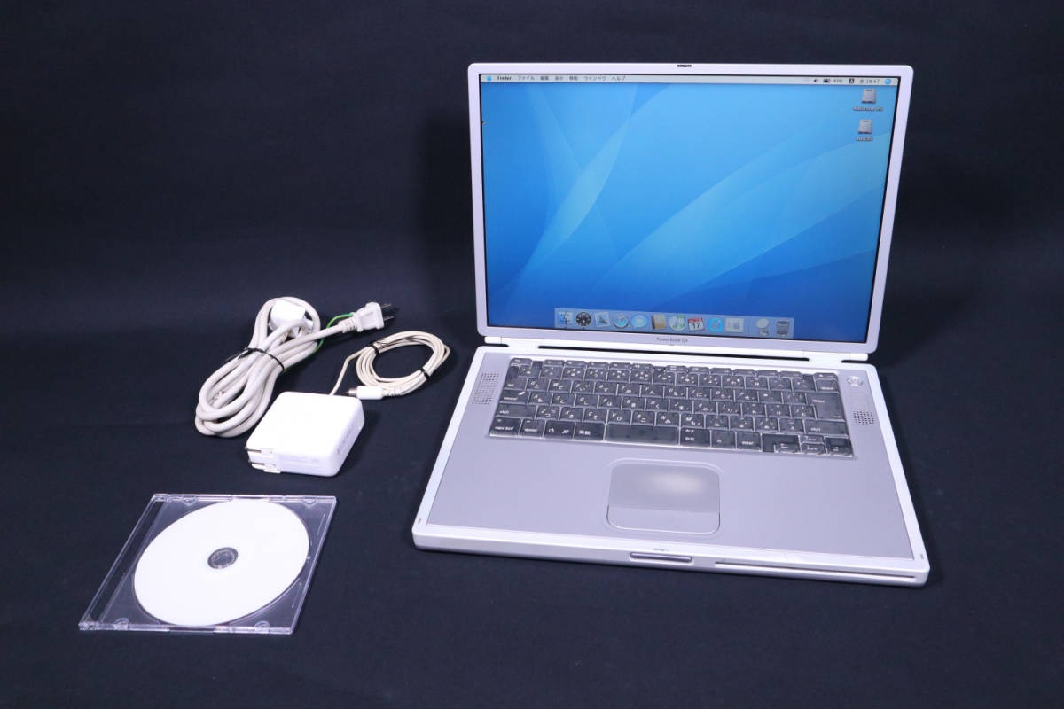 動作良好 OS9単独可 PowerBook G4 Titanium チタン最強1GHz M8859J/A A1025 メモリ1GB ...