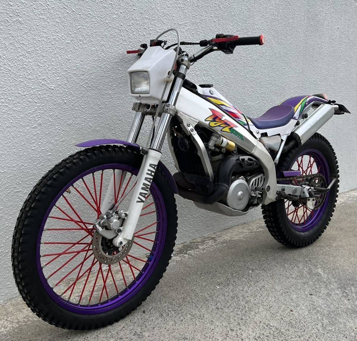 ヤマハTY250ZS 4ML-0004‥自賠責R6.4付き 点検整備済名変後即乗れます 街乗り 林道ツーリング 旧トライアル車 格安スタート ...