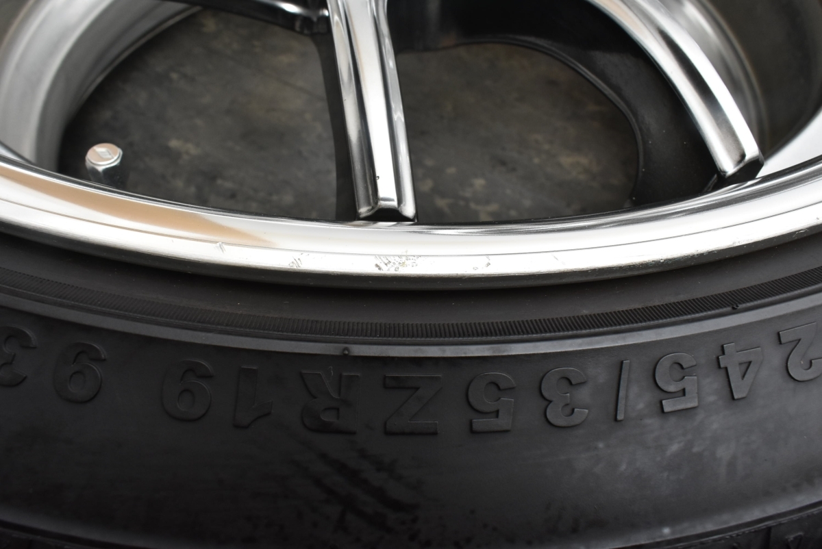 2ピース 深リム WORK EMOTION CR2P 19in 9.5J +33 PCD114.3 サンワイド RS-ONE 245 ...