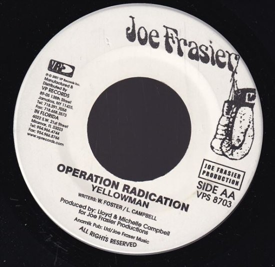 Oparation Radication Riddim Itals - Ina Dis Time / Yellow Man ...