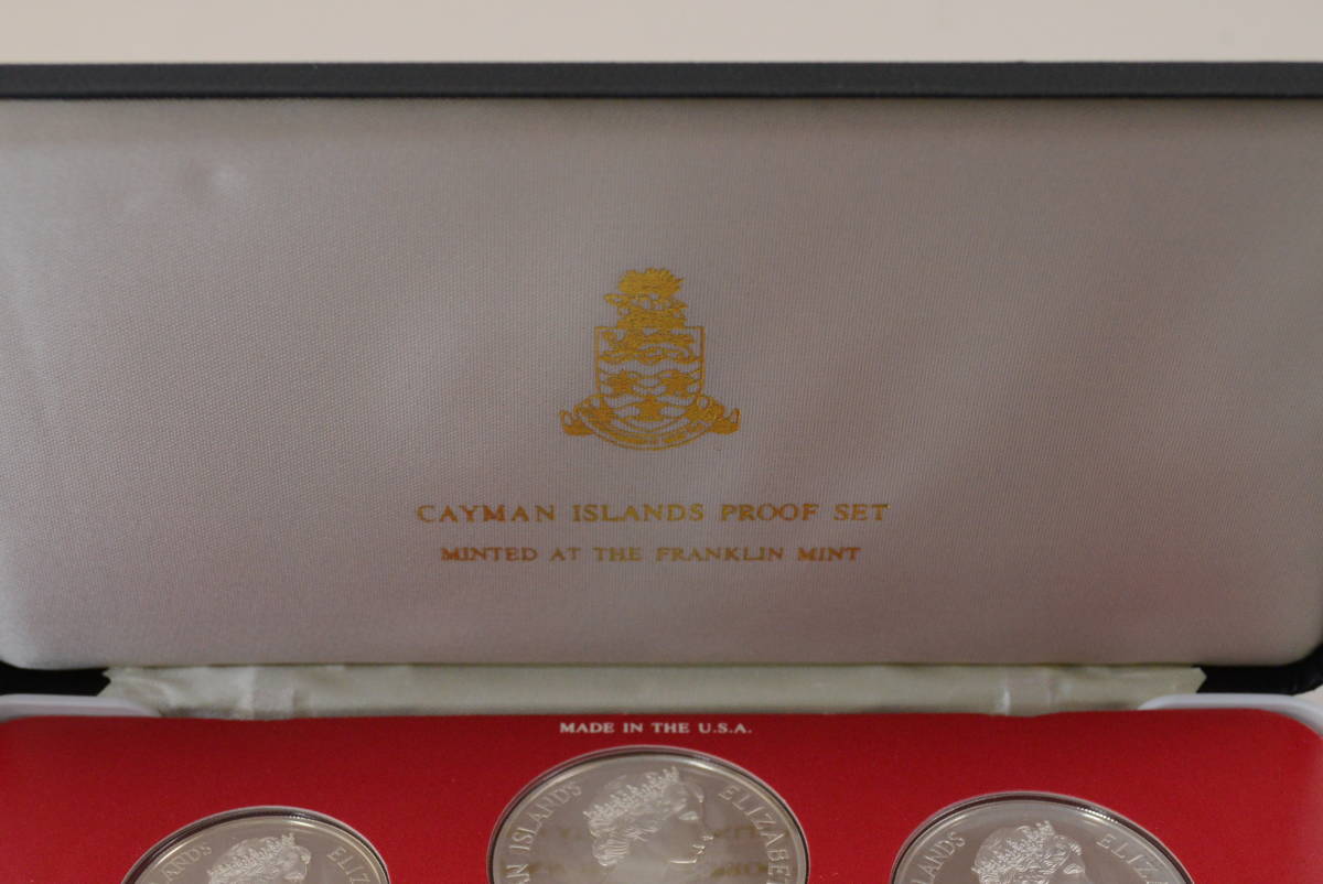 1979年度 カイマン諸島 プルーフ通貨 SV925 白銅 青銅 CAYMAN ISLANDS PROOF SET アンティーク 骨董(北 ...