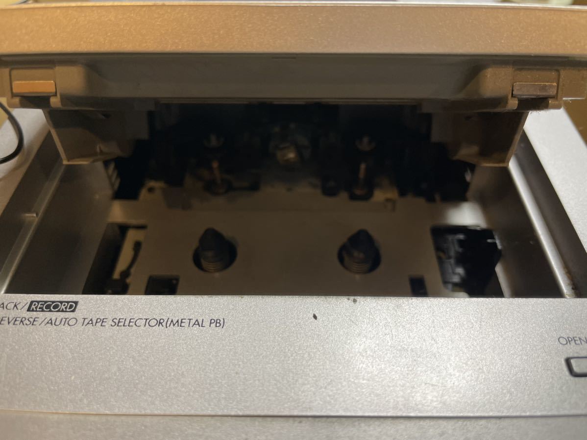 Panasonic パナソニック SC-PM27 SA-PM27 CD MD カセット ミニコンポ シルバー ウッド ベージュ リモコン欠品 ...