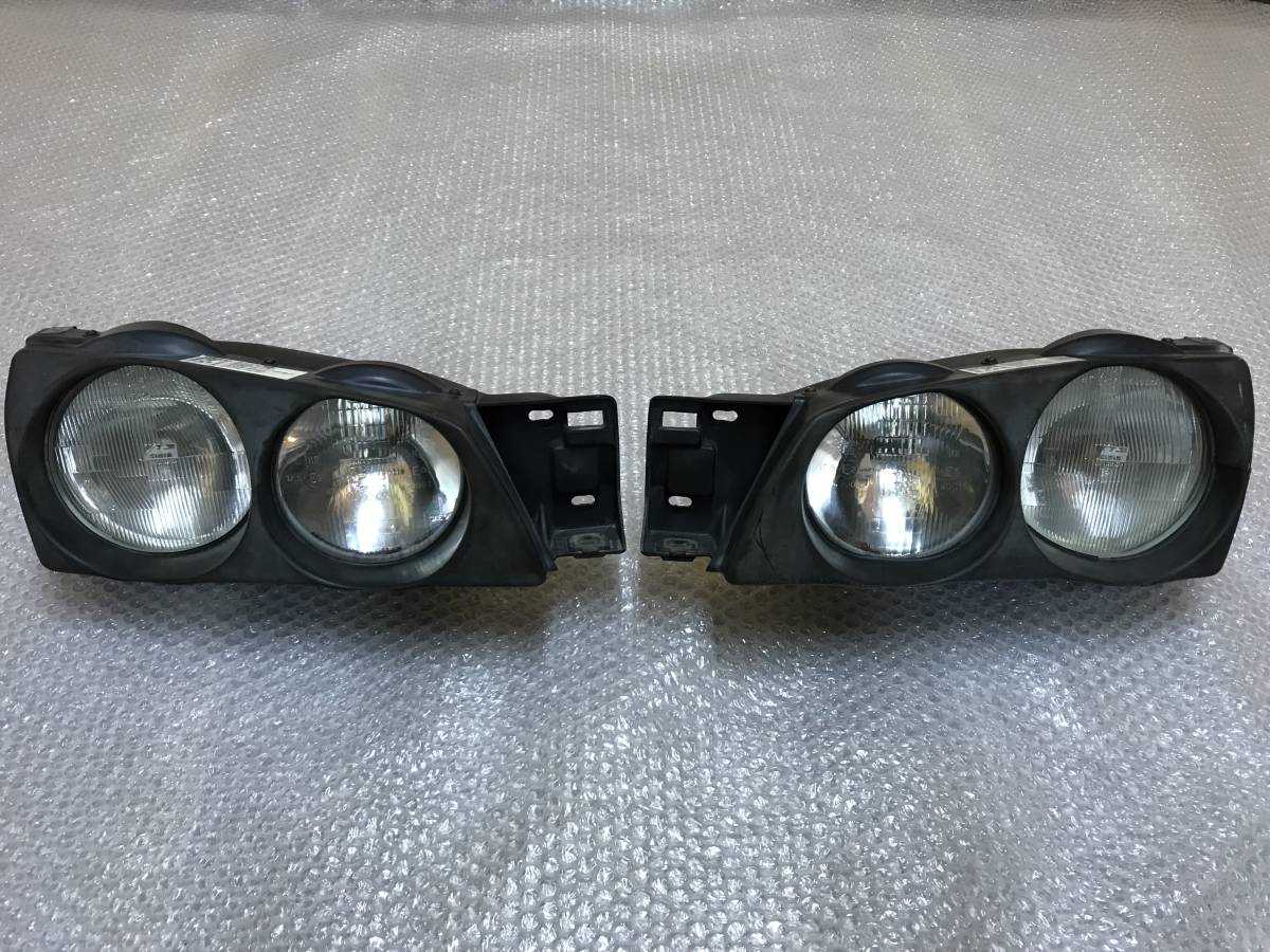 絶版品 SUBARU スバル GC8 インプレッサ 用 Morette モレッティ 丸目 4灯 ヘッドライト 左右 シビエ CIBIE ライト ...