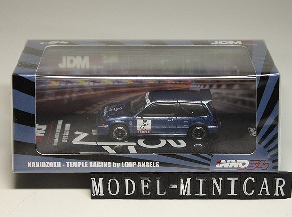 超絶版 INNO 1/64 ホンダ HONDA Civic シビック EF9 Si E-AT JDM Temple Racing by ...