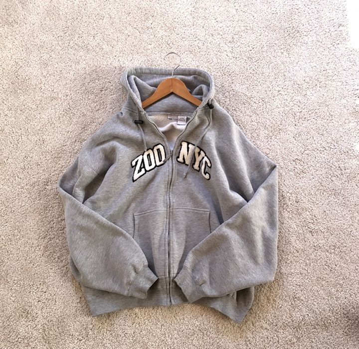 90s zoo york ジップアップ スウェット パーカー グレー スケート ズーヨーク ヒップホップ b-boy 古着(パーカ)｜売買され ...