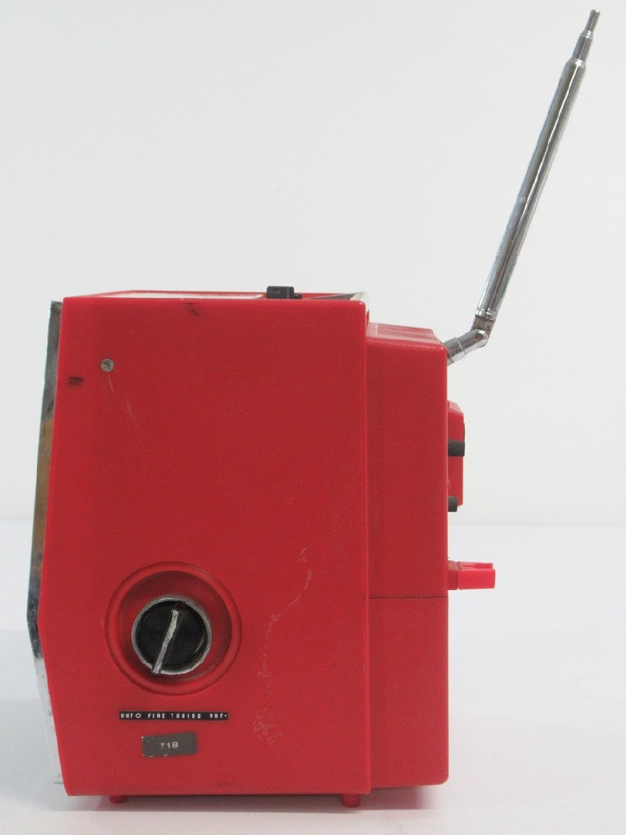 K908 通電可 National ナショナル 小型テレビ TRANSISTOR TV TR-601B SOLID STATE IC ポップ ...