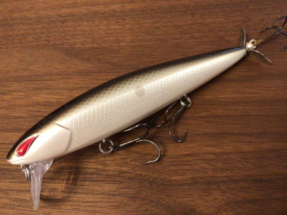Y NORIES ノリーズ LAYDOWN MINNOW WAKE PROP PLUS レイダウンミノー ウェイク プロップ プラス パール ...