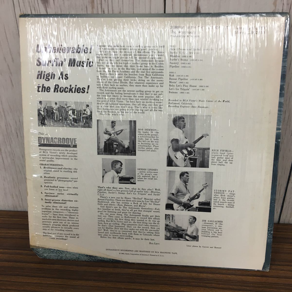 LP SURFIN’ WITH THE ASTRONAUTS LSP-2760 BOB DEMMON JIM GALLAGHER STROMY ...