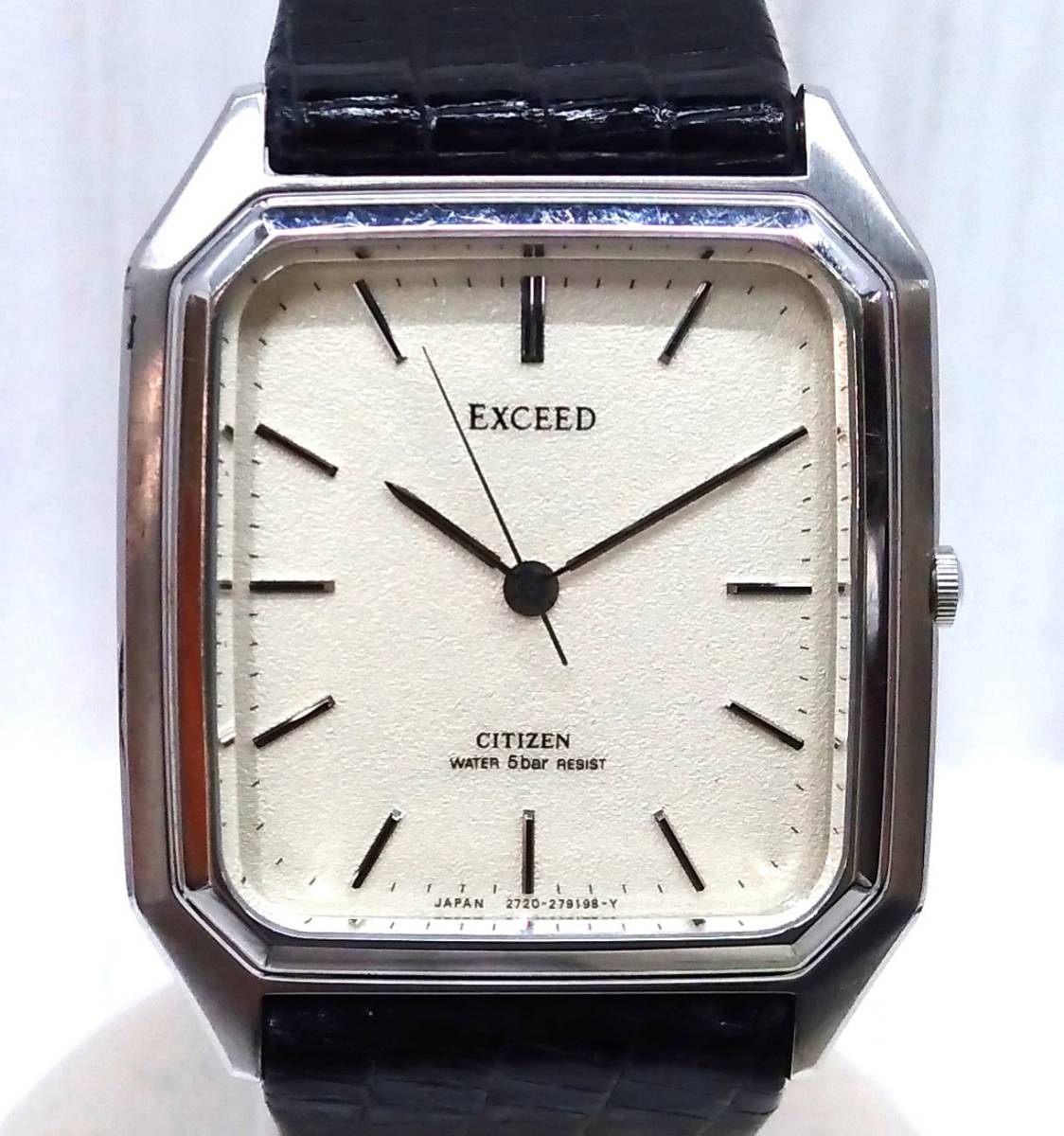 ジャンク CITIZEN シチズン EXCEED エクシード 2730-275021／911 黒ベルト クォーツ 腕時計(エクシード)｜売買されたオークション情報、yahooの商品情報を ...
