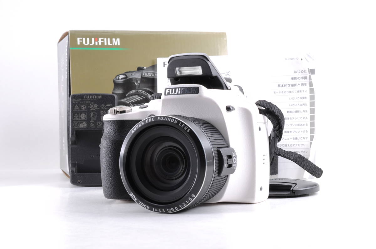 富士フィルム FUJIFILM FINEPIX SL300 ファインピックス ホワイト コンパクトデジタルカメラ 箱 取説 充電器付 管 ...