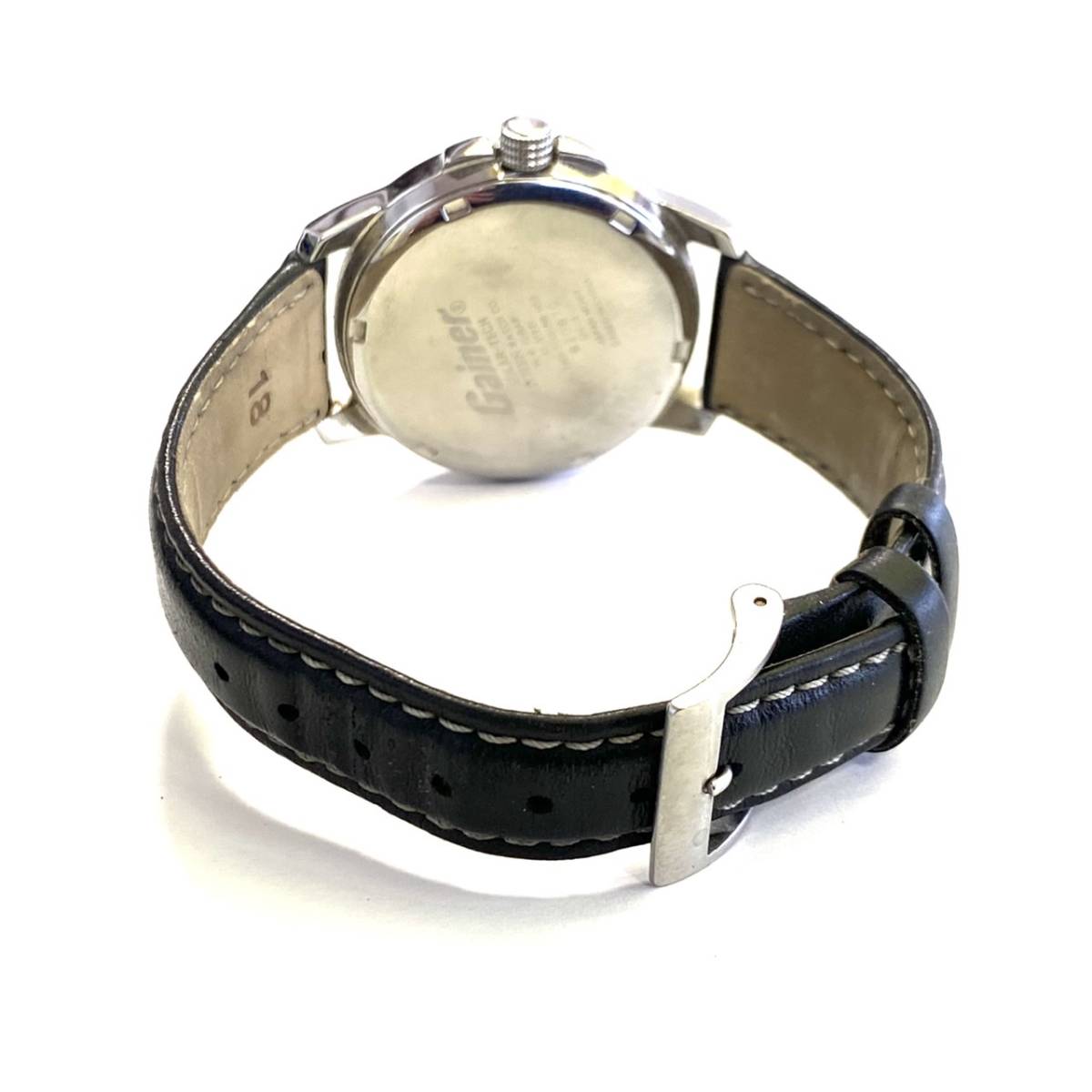 CITIZEN シチズン Gainer ゲイナー E101-S018188 ソーラー 腕時計 デイデイト シルバー ブラック 黒文字盤 現状品(シチズン)｜売買されたオークション情報 ...