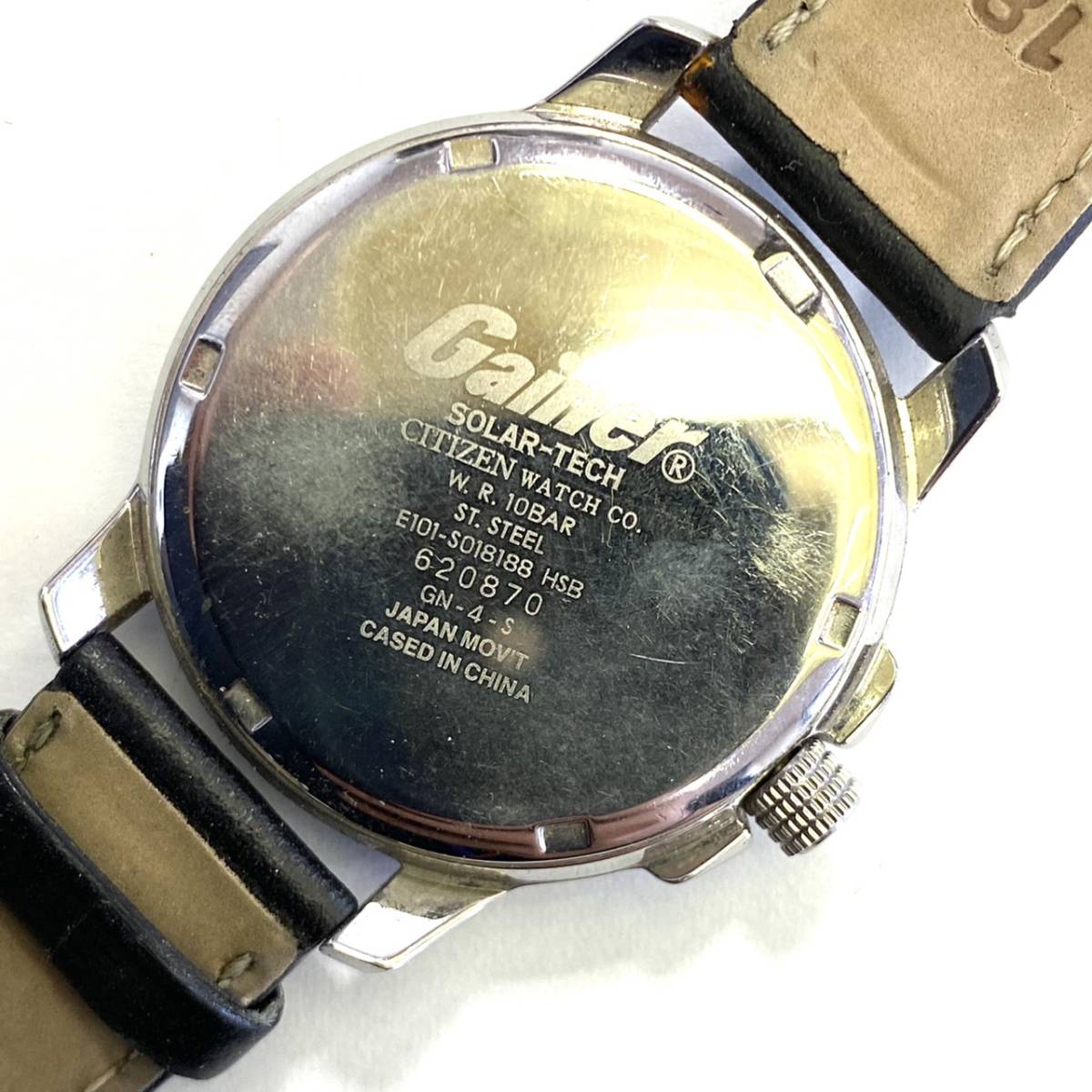 CITIZEN シチズン Gainer ゲイナー E101-S018188 ソーラー 腕時計 デイデイト シルバー ブラック 黒文字盤 現状品(シチズン)｜売買されたオークション情報 ...