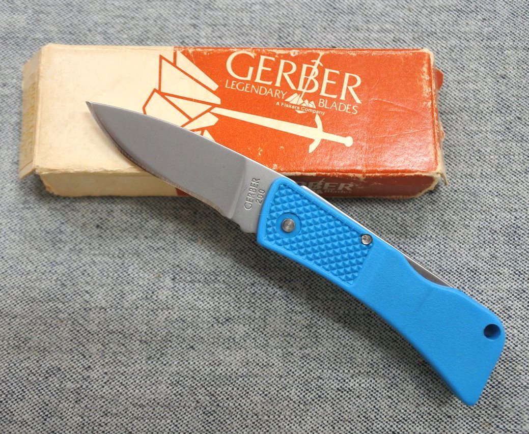 ナイフ 保管品 GERBER 200 USA 折りたたみ ハンティングナイフ 銘板 箱付き ⑰(ハンティングナイフ、狩猟刀)｜売買された ...