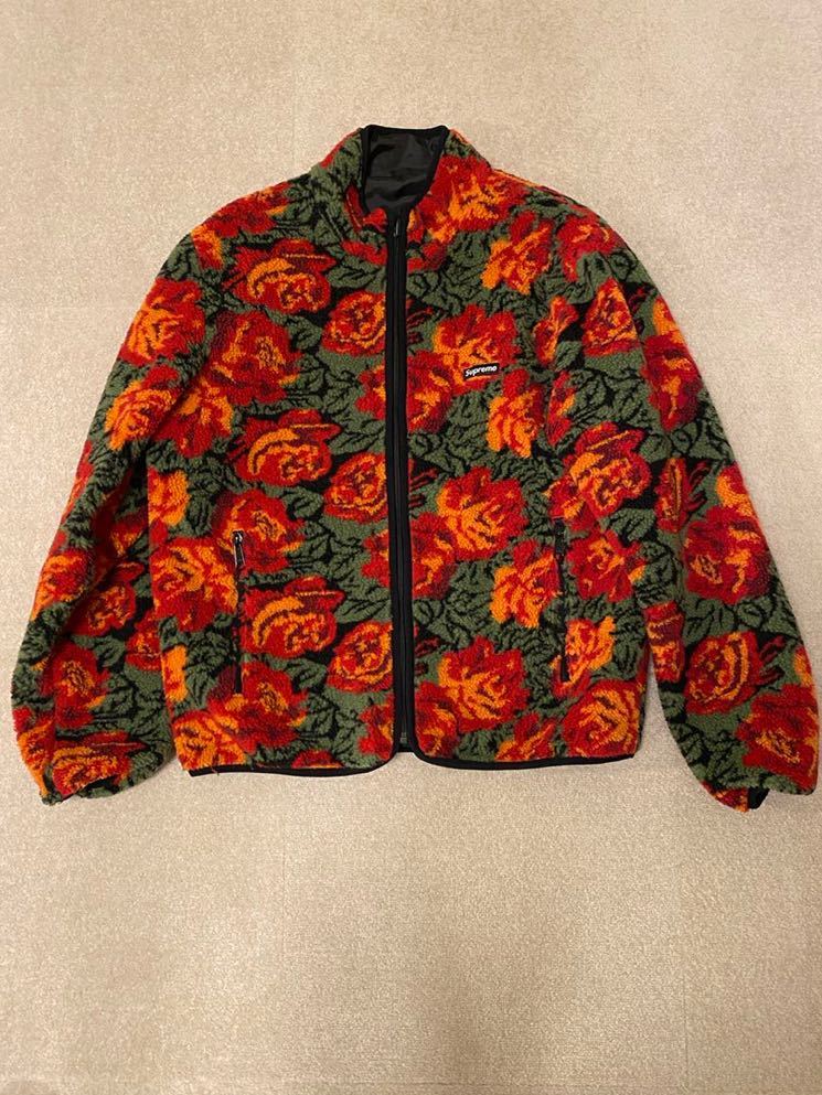 Supreme Roses Sherpa Fleece Reversible Jacket シュプリーム フリース ジャケット ノース box ...
