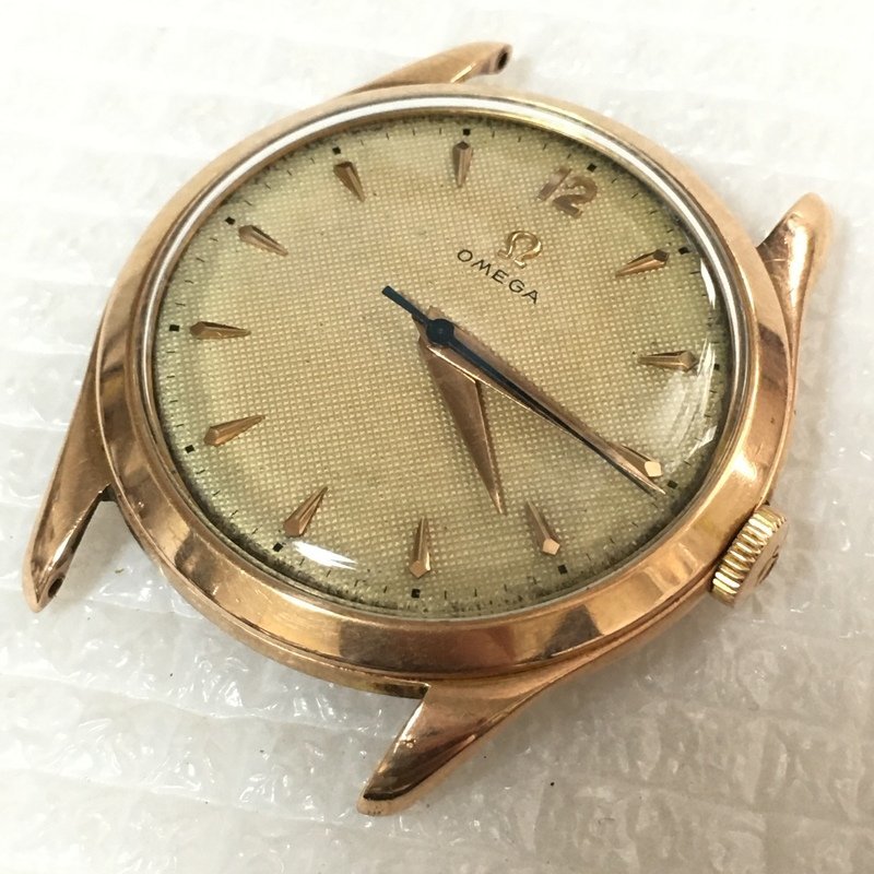 OMEGA オメガ ビンテージ 稼動 14K PG ピンクゴールド 金無垢 585 CAL283 ハニカム REF2624 手巻 ギヨーシエ ...